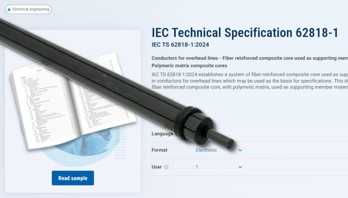 Compliance with technical specification IEC TS 62818-1 ED1 - De Angeli Prodotti